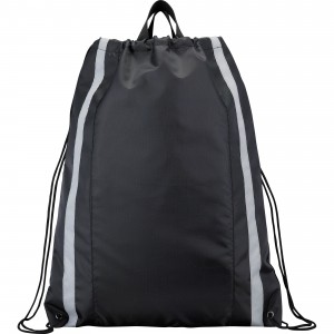 Custom Reflective Polyester Drawstring Cinch Backpacks